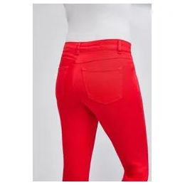 7/8-Hose WONDERJEANS, Damen, Gr. 46, L&auml;nge 27, fearless rot, Web, Obermaterial: 91% Baumwolle, 6% Polyester, 3% Elasthan, stretch fit 7/8-L&auml;nge, Hosen 7/8-Hose, 100% Bewegungsfreiheit