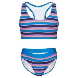 Badeanzug Trollkids "GIRLS KVALVIKA BIKINI", M&auml;dchen, Gr. 134, N-Gr, dynamic blau, candy pink, Obermaterial: 92% Polyester, 8% Elasthan, Badeanz&uuml;ge Badeanzug, f&uuml;r Kinder und Jugendliche, sportlicher Stil