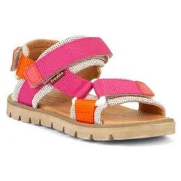 Sandale froddo, Jungen, Gr. 36, pink, orange, Leder, Textil, Schuhe Sandale, Trekking Schuh, Klettschuh mit Klettverschluss