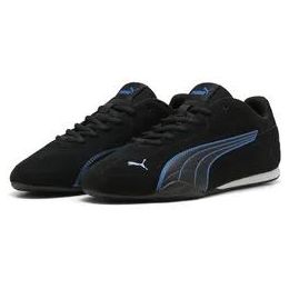 Sneaker Puma "Puma Catch Sneakers Erwachsene", Damen, Gr. 44, schwarz racing blau, Obermaterial: Textil, Kuhleder, Synthetik. Futter: Textil. Innensohle: Textil. Laufsohle: Gummi, Schuhe Sneaker