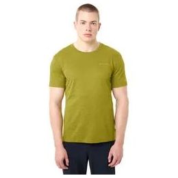 Funktionsshirt Vaude "MEN'S ESSENTIAL T-SHIRT", Herren, Gr. L, schwarz leaf, Obermaterial: 100% Polyester, Basic, Rundhals, Shirts Funktionsshirt, Basic-Passform, Rundhalsausschnitt, kurze &Auml;rmel