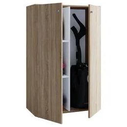 Mehrzweckschrank Vcm "Holz Besenschrank Staubsauger Putzschrank Lona L", braun (sonoma, eiche (s&auml;gerau)), B:70cm T:38cm, Obermaterial: 100% Holz Wood., Schr&auml;nke, Mehrzweckschrank