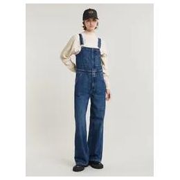 G-Star Raw Jumpsuit G-STAR "Straight Leg Zip Latzhose", Damen, Gr. XXS, Normalgr&ouml;&szlig;en, worn in waterspouts, Obermaterial: 100% Baumwolle, Overalls Jumpsuit