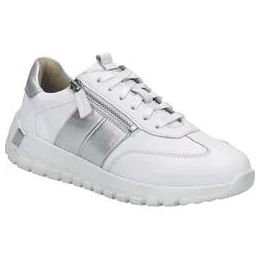 Sneaker Josef Seibel "Gabby 01, weiss-silber", Damen, Gr. 39, wei&szlig; (wei&szlig;, silber), Obermaterial: 100% Rindsleder Leather cow., Schuhe Sneaker