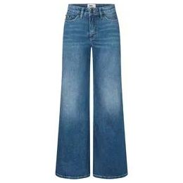 Weite Jeans MAC, Damen, Gr. 46, L&auml;nge 32, cosmic midblau used, Denim/Jeans, Obermaterial: 99% Baumwolle, 1% Elasthan, unifarben, weit lang, Jeans, im Five-Pocket Style