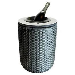 Beistelltisch COOTAB COOLER TABLE "4-in-1 Loungetisch mit Edelstahl-K&uuml;hler London 50 cm", bunt (anthrazit, champagner), B:34cm H:50cm T:34cm, Tische, Beistelltisch, Wetterfest, Pflegeleicht, Hitzebest&auml;ndig, Verstellbare F&uuml;&szlig;e