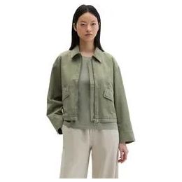Marc O'Polo Outdoorjacke MARC O'POLO "aus Organic Cotton-Twill", Damen, Gr. 36, fresh sage, Obermaterial: 100% Baumwolle; Futter: 100% Baumwolle, unifarben, regular fit, normaler Saum, Jacken Outdoorjacke