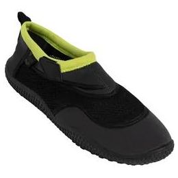Badeschuh arena "arena WATERSHOES", Damen, Gr. 45, grau (schwarz_grau, li), Obermaterial: 60% Polyester, 38% Gummi, 2% Nylon, Schuhe Badeschuh