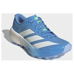 Trailrunningschuh Adidas TERREX "AGRAVIC 4 TRAIL RUNNING", Damen, Gr. 38,5, blau burst, sanftes wei&szlig;, lime burst, Synthetik, Textil, Schuhe
