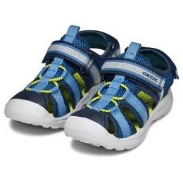 Sandale Geox "J VANIETT BOY", Jungen, Gr. 28, blau (navy, hellblau), Textil, Schuhe Sandale, Trekking Schuh, Klettschuh f&uuml;r Outdooraktivit&auml;ten