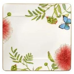 Villeroy & Boch Speiseteller VILLEROY & BOCH "Speiseteller Amazonia 27 x 27 cm bunt", bunt, L:27cm, Speiseteller, Speiseteller
