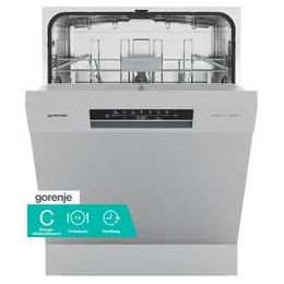 Gorenje Unterbaugeschirrsp&uuml;ler "GU642C90", Energieeffizienz: C (A-G), silberfarben, B:59,8cm H:81,6cm T:57,5cm, Geschirrsp&uuml;ler, auto. T&uuml;r&ouml;ffnung, Hygiene Programm, Startzeitvorwahl