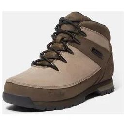 Schn&uuml;rboots Timberland "EURO SPRINT - MID LACE BOOT", Herren, Gr. 41, braun (md grau nubuck w dk braun), Leder, Schuhe Schn&uuml;rboots, Winterstiefel, Schn&uuml;rstiefel, Winterschuhe