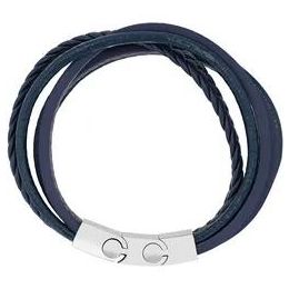Adelia&acute;s Armband ADELIA ́S "Herren Armband &ndash; Lederarmband aus Leder 21 cm", blau, Armb&auml;nder, Damen, 21cm, Leder, Armband, Zum Verschenken &ndash; ideal zum einen besonderen Tag