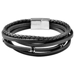 Adelia&acute;s Armband ADELIA ́S "Unisex Armband aus Leder 21 cm", schwarz, Armb&auml;nder, Damen, 21cm, Leder, Armband, Sch&ouml;ne Geschenkidee zum Weihnachten