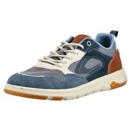 Sneaker Camel Active "Camel Active Sneaker Leder/Textil", Herren, Gr. 42, blau, beige, Leder, Textil, Schuhe Sneaker