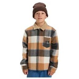 Outdoorjacke Quiksilver "Dna Sherpa Harrington", Kinder, Gr. 14, almond sherpa harrington, Obermaterial: 100% Microfaser;, Jacken Outdoorjacke