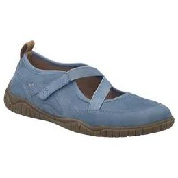 Ballerina Josef Seibel "Wynona 10, slate blue", Damen, Gr. 39, blau (slate blau), Obermaterial: 100% Rindsleder Leather cow., Schuhe Ballerina