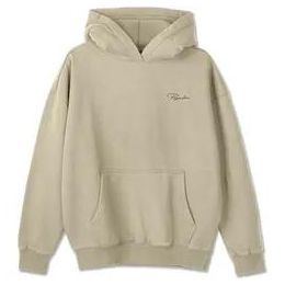 Kapuzensweatshirt Pegador "Pike Oversized Hoodie", Herren, Gr. M, washed khaki beige twilight blau, Sweatware, Obermaterial: 80% Baumwolle, 20% Polyester, bedruckt, oversize normal, Rundhals, Rippb&uuml;ndchen, Sweatshirts, Baumwollmischung, oversize