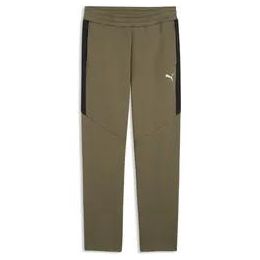 Sporthose Puma "Evostripe Hose Herren", Herren, Gr. XS, Normalgr&ouml;&szlig;en, loden gr&uuml;n, Obermaterial: 77% Baumwolle, 23% Polyester. Taschenfutter: 100% Baumwolle. Einsatz: 81% Baumwolle, 19% Polyester, unifarben, regular fit, Hosen Sporthose
