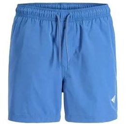 Jack & Jones PlusSize Badeshorts "JPSTMAUI TROPIC SOLID SWIM SHORTS PLS", Herren, Gr. 48, N-Gr, delft, Polyester, JACK & JONES PLUSSIZE, unifarben, Badehosen Badeshorts