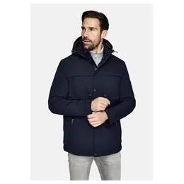 Outdoorjacke NEW CANADIAN "CO-3", Herren, Gr. 29, blau (dunkelblau), 100% Polyester, unifarben, normal, ohne Ausschnitt, Jacken Outdoorjacke, mit Fleece-Einsatz am Innenkragen