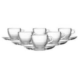 Ritzenhoff & Breker Espressoglas RITZENHOFF & BREKER "Espresso-Set Barista 80 ml 6er Set transparent", bunt (transparent), B:12,5cm H:9cm, Glas, Trinkgef&auml;&szlig;e, Sp&uuml;lmaschinenfest