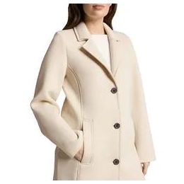Kurzmantel Tom Tailor, Damen, Gr. XL, sand stone beige, Web, Obermaterial: 67% Polyester, 25% Viskose, 8% Elasthan, unifarben, regular fit knielang, gerader Abschluss, M&auml;ntel Kurzmantel, mit Taschen
