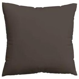 Kissenbezug Schlafgut "Premium Kissenbezug Woven Satin (1 St)", beige (sand deep), B:80cm L:80cm, Mako-Satin, Obermaterial: 100% Baumwolle, Kissenbez&uuml;ge, Kissenbezug, Ton-in-Ton Rei&szlig;verschluss, Fadendichte von 300tc, Uni, OEKO Tex