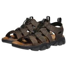 Sandale Keen "DAYTONA II SANDAL", Herren, Gr. 46, braun (bison, schwarz), Leder, Schuhe Sandale