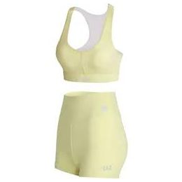 Sportanzug YEAZ "Set CELEB", Herren, Gr. S, gelb, Obermaterial: 75% Nylon NY. 25% Elasthan EL., Sportanz&uuml;ge