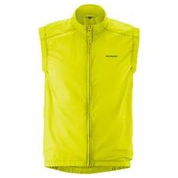 Funktionsweste Gonso "Adventure Vest Wind M", Herren, Gr. S, gelb, 90% Polyamid, 10% Polyester, Westen Funktionsweste, Herren Weste, leichte und winddichte Fahrradweste mit R&uuml;ckentasche