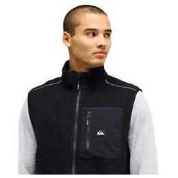 Fleecepullover Quiksilver "Clean Coast Gilet", Herren, Gr. XXL, schwarz, Obermaterial: 100% Microfaser;, Sweatshirts Fleecepullover