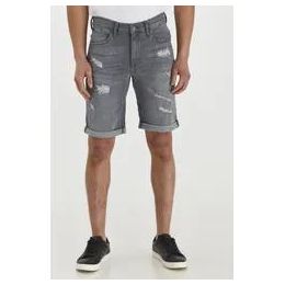 Jeansshorts Blend "BHDeniz", Herren, Gr. M, US-Gr&ouml;&szlig;en, denim grau, Web, 98% Baumwolle, 2% Elastan, unifarben, normal kurz, Jeans Jeansshorts, Stilvolle 5-Pocket-Jeansshorts mit Destroyed-Effekten