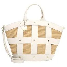 Shopper Tamaris "Shopper TAS Kirsti", Damen, Gr. B/H/T: 47cm x 29cm x 14,5cm 0, beige (beige 400), Polyurethan, Taschen Shopper