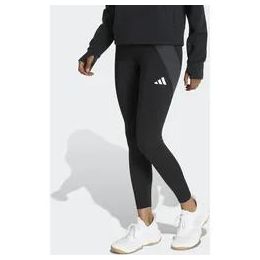 Trainingstights Adidas PERFORMANCE "TECHFIT WORKOUT 7/8-LEGGINGS, COLOURBLOCKING", Damen, Gr. L, N-Gr, schwarz, carbon, normal, gr., Obermaterial: 73% Polyester, 27% Elasthan, 7/8-L&auml;nge, Hosen