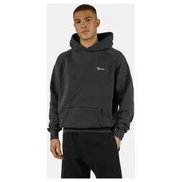 Kapuzensweatshirt Pegador "Signar Terry Raglan Hoodie", Herren, Gr. L, vintage schwarz, wei&szlig;, Sweatware, Obermaterial: 100% Baumwolle, unifarben, regular fit normal, Rundhals, Rippb&uuml;ndchen, Sweatshirts, Baumwollmischung, regular fit