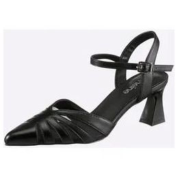 Pumps Heine, Damen, Gr. 41, schwarz, Synthetik, Schuhe Pumps