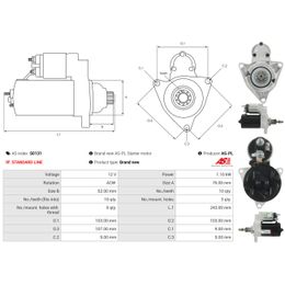 AS-PL Starter s0131 f&uuml;r VW