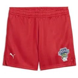 Sporthose Puma "Super Puma Shorts Jungen", M&auml;dchen, Gr. 140, Normalgr&ouml;&szlig;en, for all time rot, Obermaterial: 100% Polyester. Tasche &ndash; Oben: 100% Polyester, bedruckt, regular fit, Hosen Sporthose