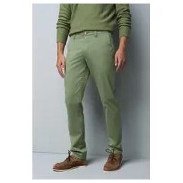 Chinos MEYER "M5 Chino", Herren, Gr. 40, L&auml;nge 32, gr&uuml;n, 97% Baumwolle, 3% Elasthan, unifarben, regular fit lang, Hosen, M5 Chino aus Bio-Baumwolle