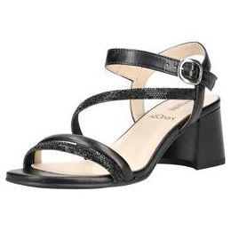Riemchensandale Nero Giardini "Nero Giardini Sandalen Leder", Damen, Gr. 36, schwarz, Leder, Schuhe Riemchensandale