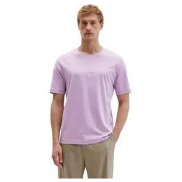 Marc O'Polo T-Shirt MARC O'POLO "aus Organic Cotton", Damen, Gr. 3XL, scatterot orchid, Obermaterial: 100% Baumwolle, unifarben, Basic, regular fit, Rundhals, Umschlagbund, Shirts T-Shirt