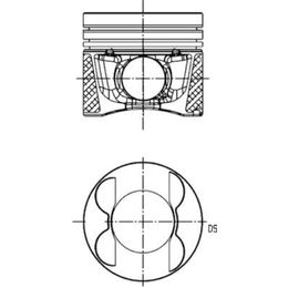 KOLBENSCHMIDT Kolben 40809610 f&uuml;r MERCEDES-BENZ