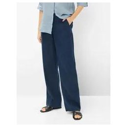 Culotte Brax "Style MAINE", Damen, Gr. 46, Normalgr&ouml;&szlig;en, navy, Web, 100% Leinen, Hosen Culotte