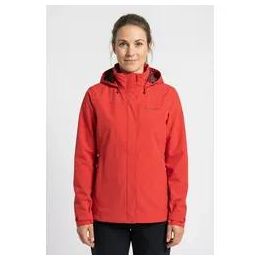 Regenjacke Vaude "SE WO SAFIEN 2L RAIN JACKET", Damen, Gr. 36, flame, Obermaterial: 100% Polyester. Futter: 100% Polyester. Netzfutter: 100% Polyamid, normal, Jacken Regenjacke, &Uuml;bergangsjacke