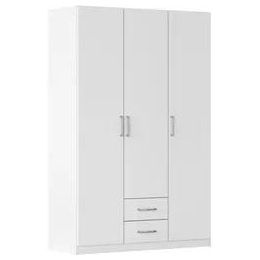 Dreht&uuml;renschrank Rauch "Kleiderschrank Garderobe GAMMA Breiten 91/136/181/226/271/315/360 cm", alpinwei&szlig;, griffe chrom, B:136cm H:210cm T:54cm, Holzwerkstoff, Schr&auml;nke, Dreht&uuml;renschrank, mit Schubladen, verschiedene Griff-Varianten TOPSELLER MADE IN GERMANY