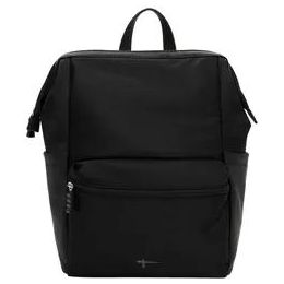Rucksack Tamaris "Rucksack TAS Kora", Herren, Gr. B/H/T: 38cm x 31cm x 10cm, schwarz (schwarz 100), Polyester, Rucks&auml;cke Rucksack