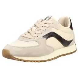 Sneaker Gant "Gant Sneaker Veloursleder/Textil", Herren, Gr. 41, beige, braun, Textil, Veloursleder, Schuhe Sneaker