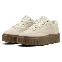 Sneaker Puma "Karmen II Idol Suede Sneakers Damen", Damen, Gr. 40, alpine snow wei&szlig;, Obermaterial: Synthetik, Textil, Kuhleder. Futter: Textil. Innensohle: Textil. Laufsohle: Gummi, Schuhe Sneaker